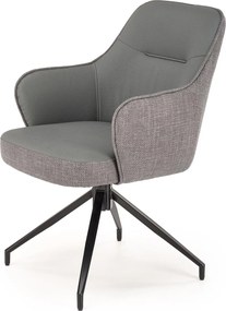 Otočné jídelní křeslo K527 popelavě šedé