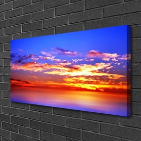 Obraz na plátně Nebe Mraky Moře Krajina 120x60 cm