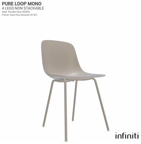 Židle Pure Loop Mono - nestohovatelná Barva kovové konstrukce: Sand 514F, Barva sedáku a opěradla z recyklovaného plastu: Sand IS514