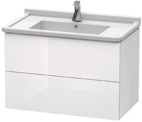 Duravit L-Cube - Umyvadlová skříňka 56x82x47 cm, 2 zásuvky, lesklá bílá LC626502222
