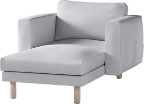 Potah na IKEA Norsborg šezlong s loketními opěrkami barva šedá látka pletený vzor