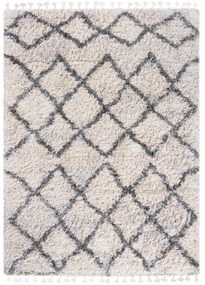 Kusový koberec shaggy Axaya krémový 2 120x170cm