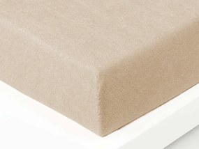 XPOSE® Froté prostěradlo Exclusive - béžové 180x200 cm