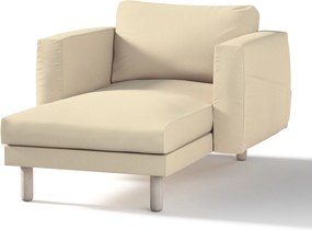 Potah na IKEA Norsborg šezlong s loketními opěrkami barva krémová látka lesklé, pletený vzor