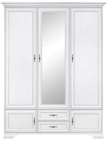 IDENTO šatní skříň SZF5D2S bílá Barva zboží: bílá, Výška: 216,5, Šířka: 159,5