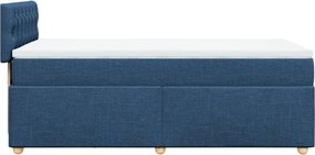Box spring postel s matrací modrá 80x200 cm textil 3286520