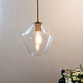 Toolight - Skleněná stropní svítilna APP440-1CP, zlatá, OSW-00571