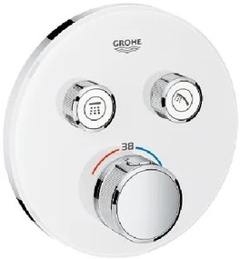 Grohe Grohtherm SmartControl - Termostatická vanová baterie pod omítku se 2 ventily, měsíční bílá 29151LS0