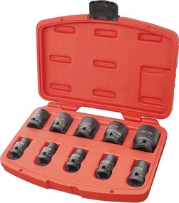 Sada rázových hlavic 1/2" – 10 ks, 9–27 mm, max. 147 Nm EXTOL PREMIUM 8818131
