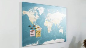 Obraz Mapa světa 90 x 60 cm ALLboards CANVAS CAN96_58