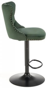 Barová židle- H117- Černá/ Zelená