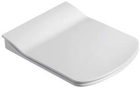 Sapho GLANC WC sedátko, Slim soft close, duroplast, bílá, GC5030