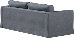 Potah na pohovku IKEA  Karlstad 3-místná, nerozkládací, dlouhý barva šedá látka pletený vzor