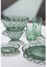 Lyngby Glas Sada skleněných talířů 16 cm (4 ks) Green
