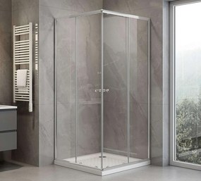 Aqualine Agga - Sprchový kout 70x70 cm, čiré sklo/chrom HLF707Y