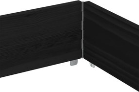 Zahradní truhlík černý 150 x 100 cm masivní borové dřevo 3295412