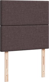 Box spring postel s matrací tmavě hnědá 90x190 cm textil 3291131