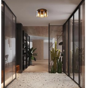 Searchlight 88911-3MO Stropní lustr SWEDEN jantarové sklo