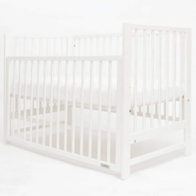 Dětská postýlka New Baby BASIC se stahovací bočnicí bílá