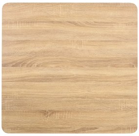 vidaXL Marketos Bistro stolek světle hnědý 80 x 80 cm MDF