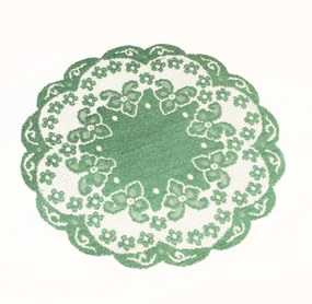 Forbyt, Ubrus, žakárový Felicia, zelený, kulatý, ovál 122 x 157 cm