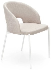 Jídelní židle Selah, béžová / bílá
