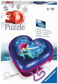 Puzzle ravensburger 3d 112494 srdce mořské víly 54 dílků