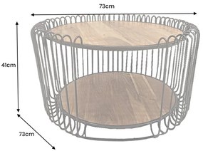 Designový konferenční stolek Daquan 73 cm akácie