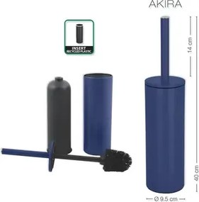 Spirella AKIRA WC štětka matná tmavě modrá / ocel