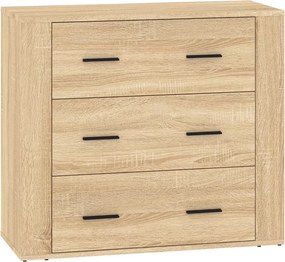 Příborníky 3 ks dub sonoma kompozitní dřevo 3185402