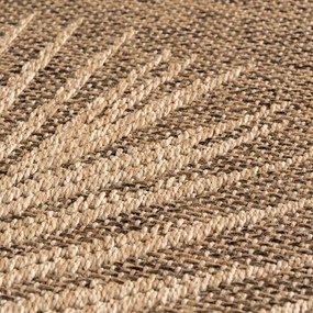 Ayyildiz, Kusový koberec Timber 1403 brown - na ven i na doma, 80x150, hnědá, chodba / předsíň