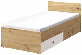 Dětská postel Nero Zvolte možnost matrace: S matrací, Barevné provedení: Bílá lesk