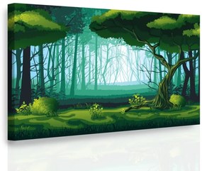 Obraz les z pohádky Velikost (šířka x výška): 60x40 cm