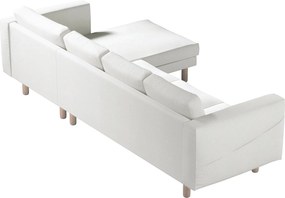 Potah na pohovku IKEA Norsborg 4-místná se šezlongem barva krémová látka pletený vzor