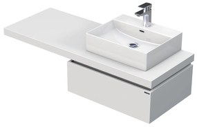 Intedoor Desk New skříňka s umyvadlem na desku DE 54 130 P STORM 1Z Barva: A3416 Bílá Mat