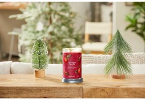 Yankee Candle vonná svíčka Signature Tumbler ve skle velká Red Apple Wreath 567g