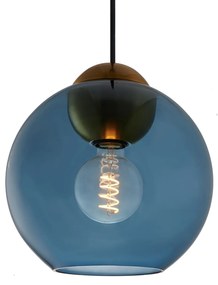Závěsné svítidlo Bubbles ze skla - modré Velikost stínidla: průměr 24cm