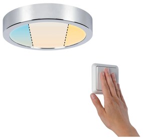 Paulmann 78925 Aviar, chromové koupelnové svítidlo, 13W LED dimwitch 2700/4000/6500K, prům.22cm, IP44