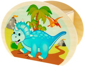 Hess Dřevěná pokladnička dinosaurus
