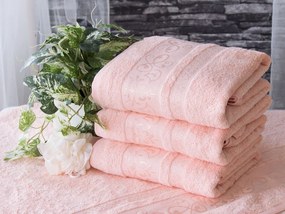 XPOSE® Bambusový ručník CATANIA - lososový 50x90 cm