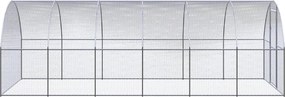 Venkovní klec pro kuřata 3 x 6 x 2 m pozinkovaná ocel 3095465