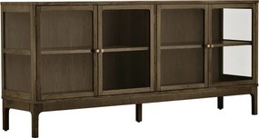 House Nordic Komoda ZAMORA tmavě hnědá 180×40 cm 3150400