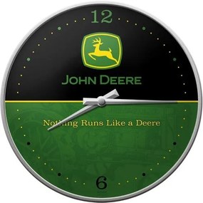 Postershop Nástěnné hodiny - John Deere (logo)