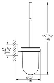 Grohe Essentials - Souprava na čištění toalety, supersteel 40374DC1