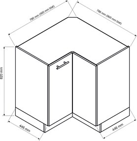 ALFASHOP ZOYA dolní DRP dub