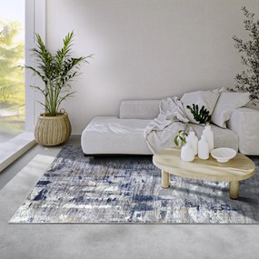 ELLE Decoration, Kusový koberec Imagination New 106035 Dark blue/Beige z kolekce Elle, 80x150, modrá, ložnice