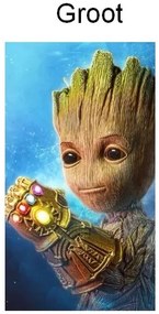 Diamantové malování - Filmové a pohádkové postavy III. (kulaté diamanty) Motiv: Groot, Rozměr: 30x40 cm
