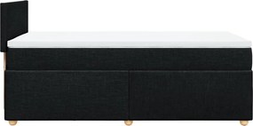 Box spring postel s matrací černá 80 x 200 cm textil 3288802