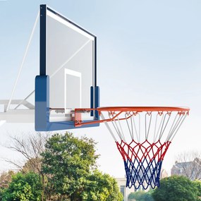 Costway Ø45 cm Standardní basketbalový koš se sítí Mini basketbalový koš