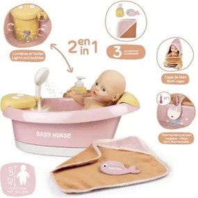 Smoby Baby Nurse Vanička pro panenky s příslušenstvím, elektronická /
